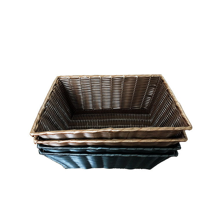 PP rattan fruit basket for supermarket - Buy fruit basket, bread basket ...